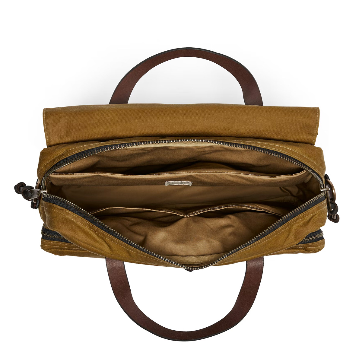 Filson 24 Hour Tin Briefcase Dark Tan, perfect bag with style and character