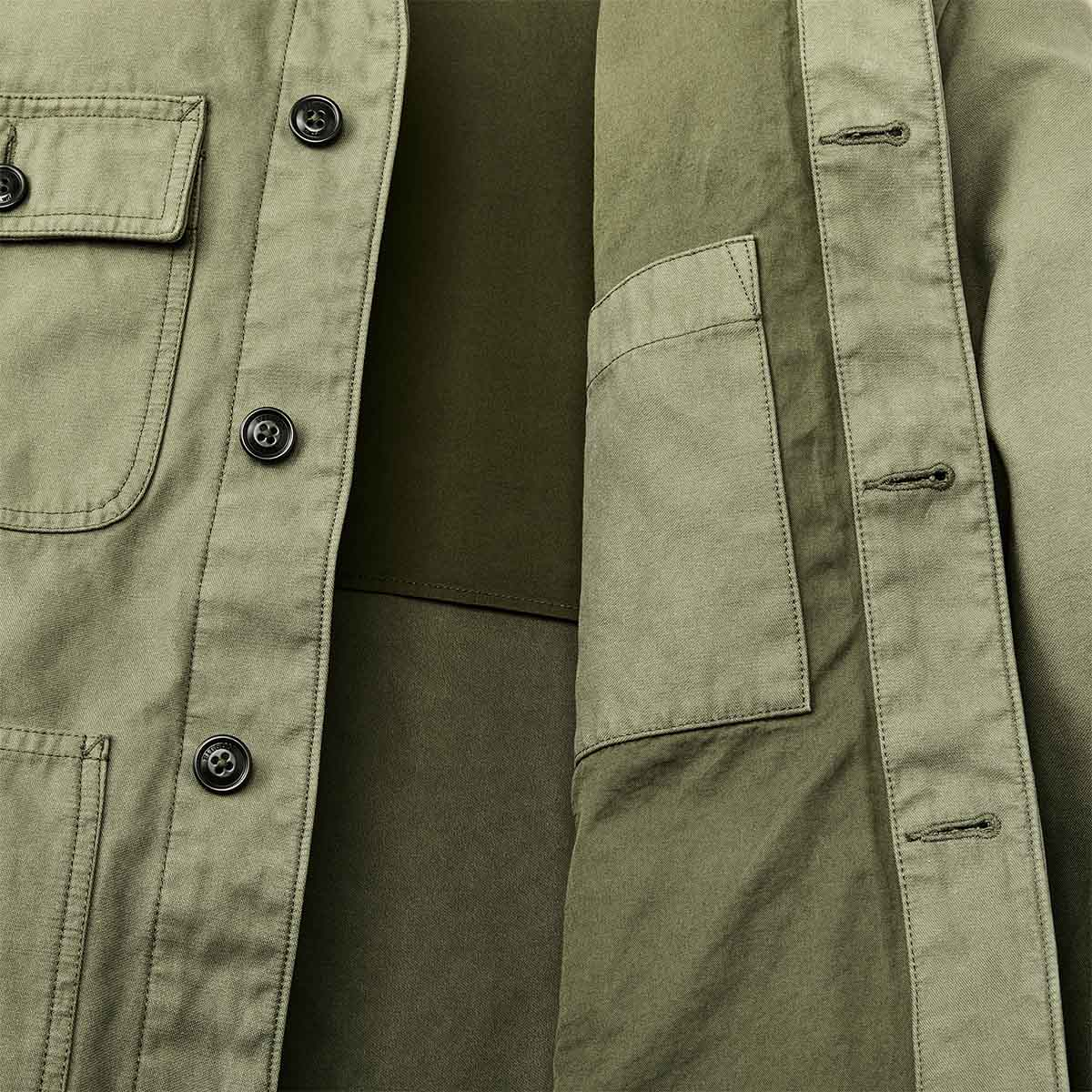 Filson Chore Coat Army Green, a sturdy spring and fall coat