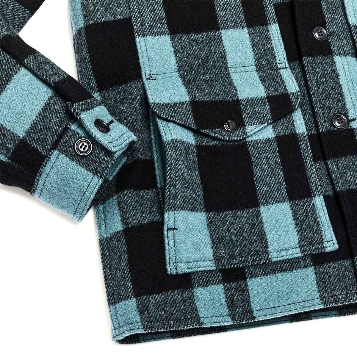 Filson Mackinaw Wool Cruiser Jacket Faded Blue/Black Heritage