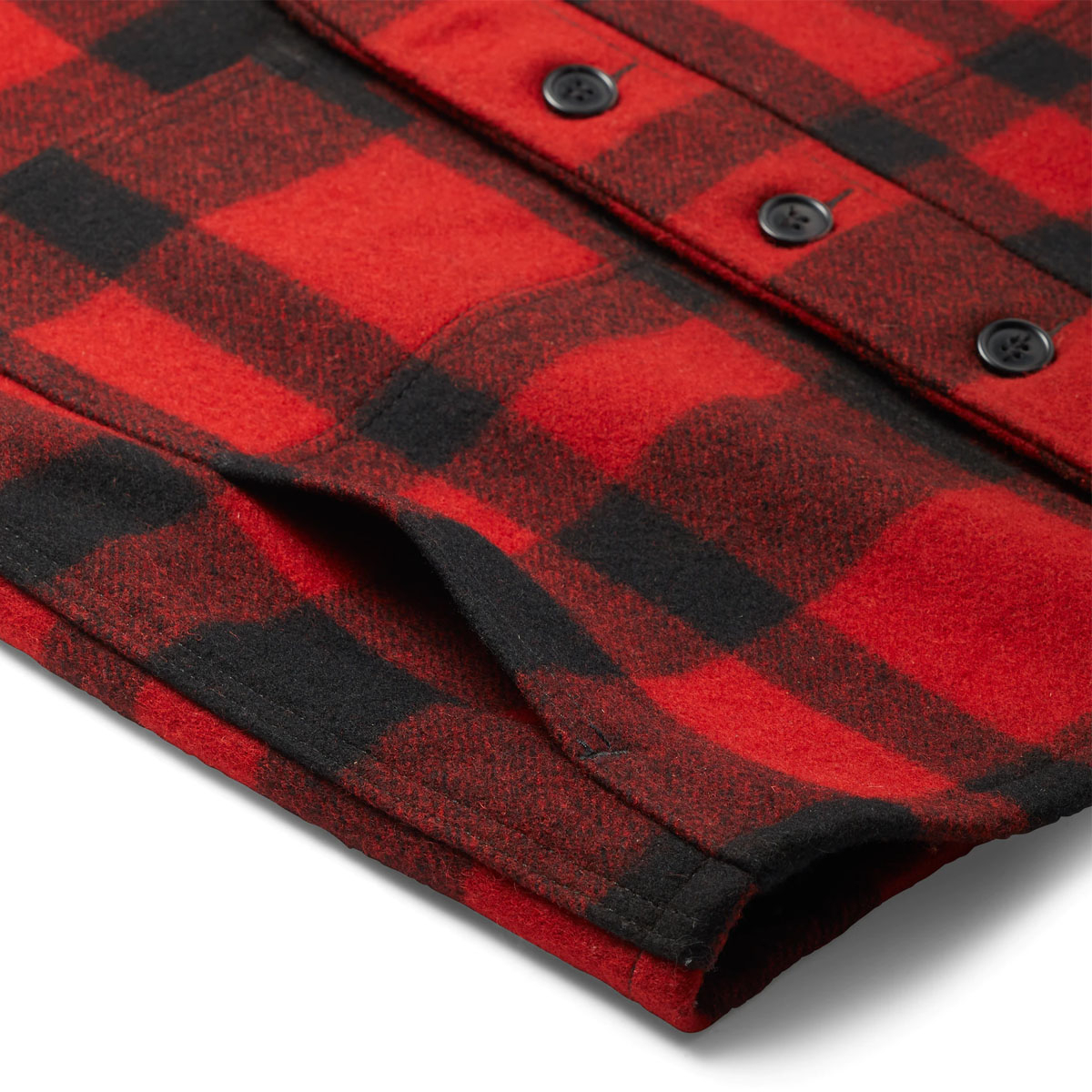 Filson Mackinaw Wool Vest Red/Black Plaid, durable, naturally rain ...
