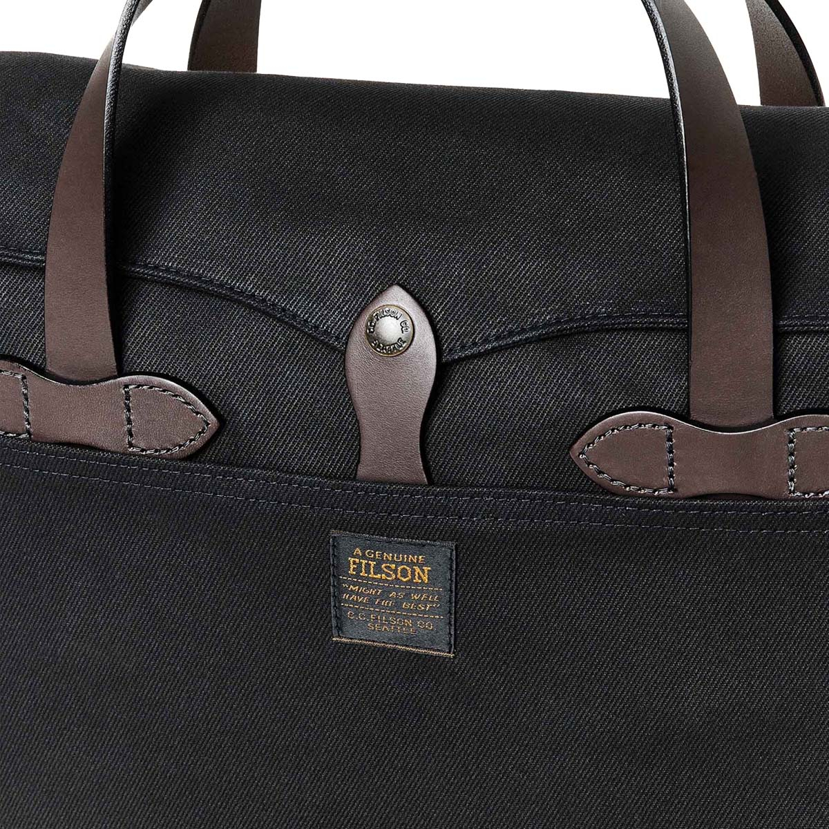 Filson Original Briefcase Black, perfect bag with style and character