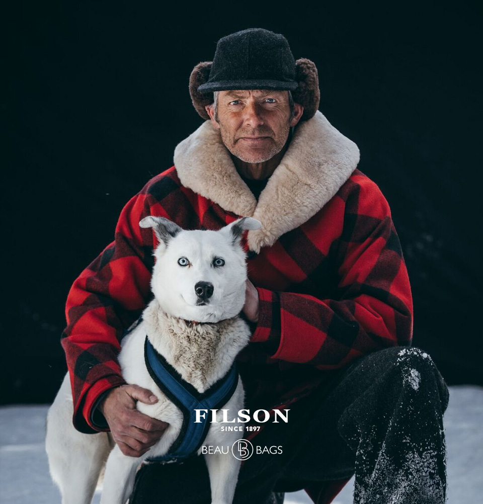 Filson Lined Mackinaw Wool Packer Coat Loden Heather Plaid