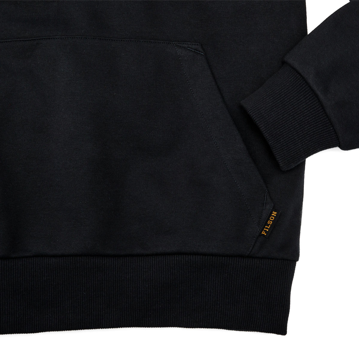 Filson Prospector Hoodie Black, a cool-weather staple built for the ...