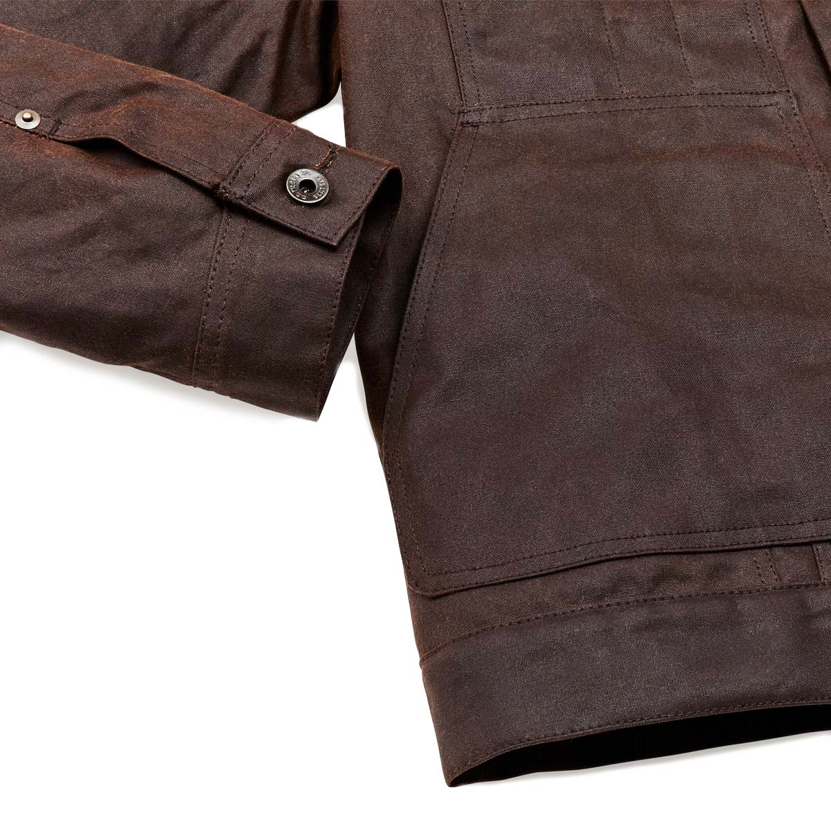 Filson Tin Cloth Short Lined Cruiser Jacket Dark Brown, tough work jacket